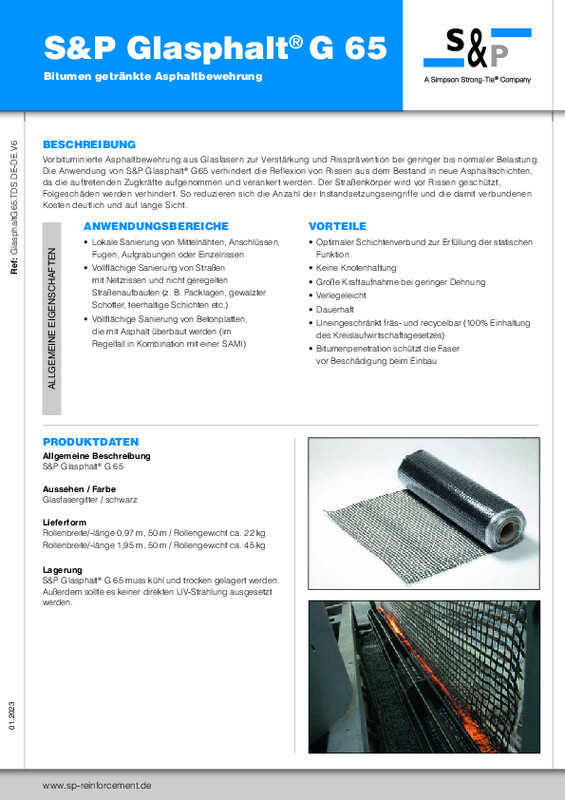 S&P Asphaltbewehrungen | S&P Clever Reinforcement